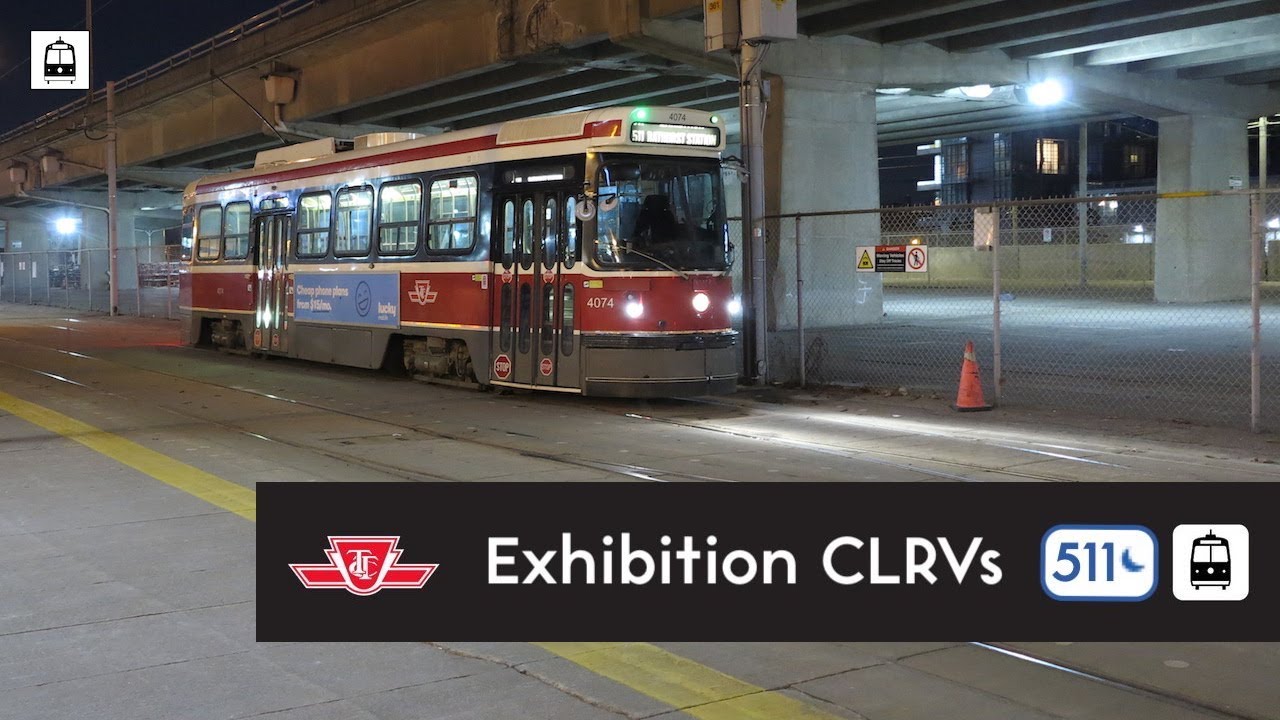 Exhibition Loop CLRVs at Night - YouTube