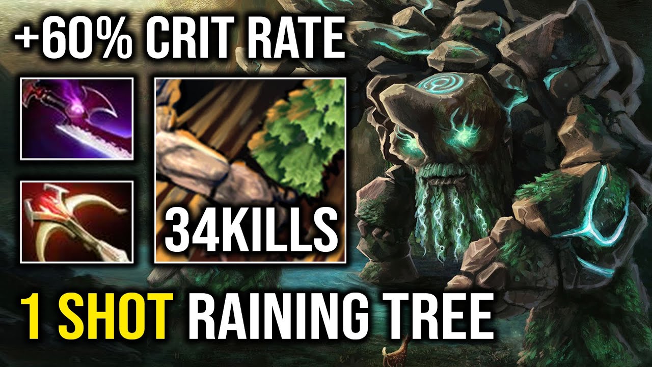 WTF Level 30 Late Game Tiny 1 Shot Raining Tree Valley 60% Crit Rate ...