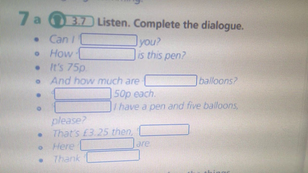 Project 1 SB, Listen, then complete the dialogue. - YouTube