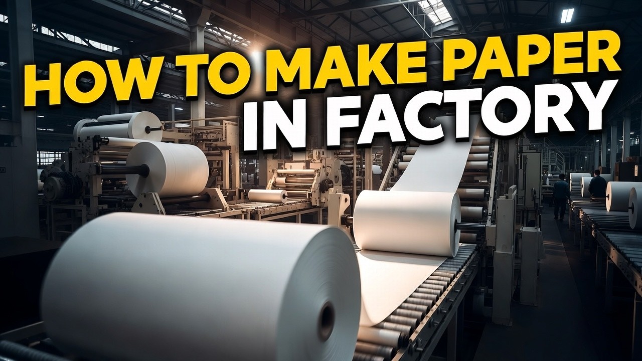 Inside a Paper Factory – How Paper Is Made Step by Step #PaperFactory ...
