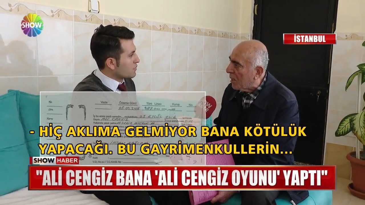 Ali Cengiz bana "Ali Cengiz Oyunu" yaptı - YouTube