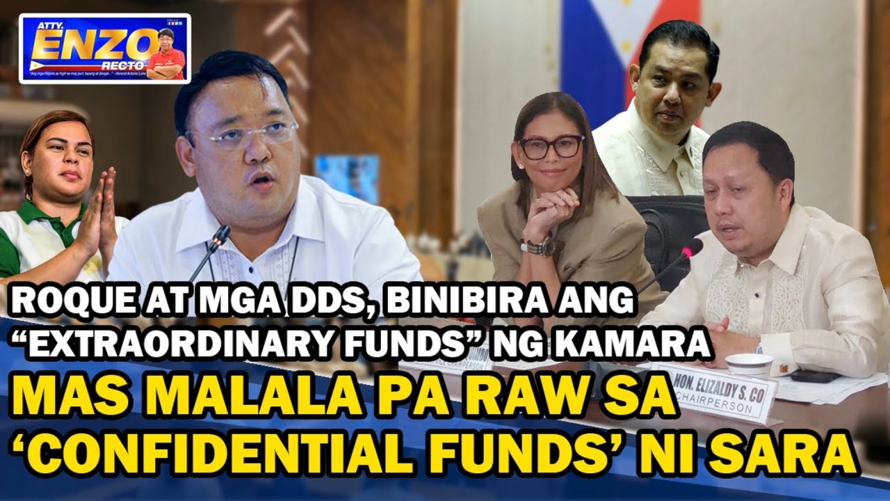 ROQUE AT MGA DDS, BINIBIRA ANG "EXTRAORDINARY FUNDS" NG KAMARA - YouTube