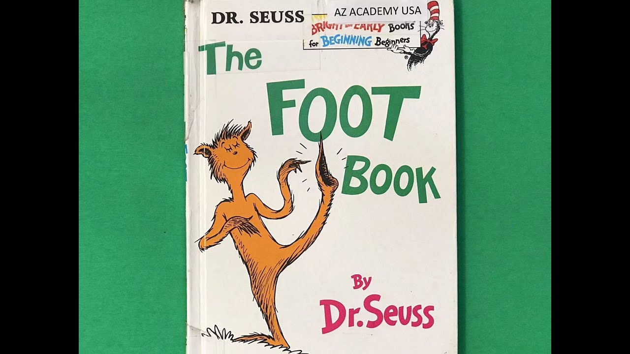 The Foot Book, By Dr. Seuss, Audio Book Kids Children Read Aloud - YouTube