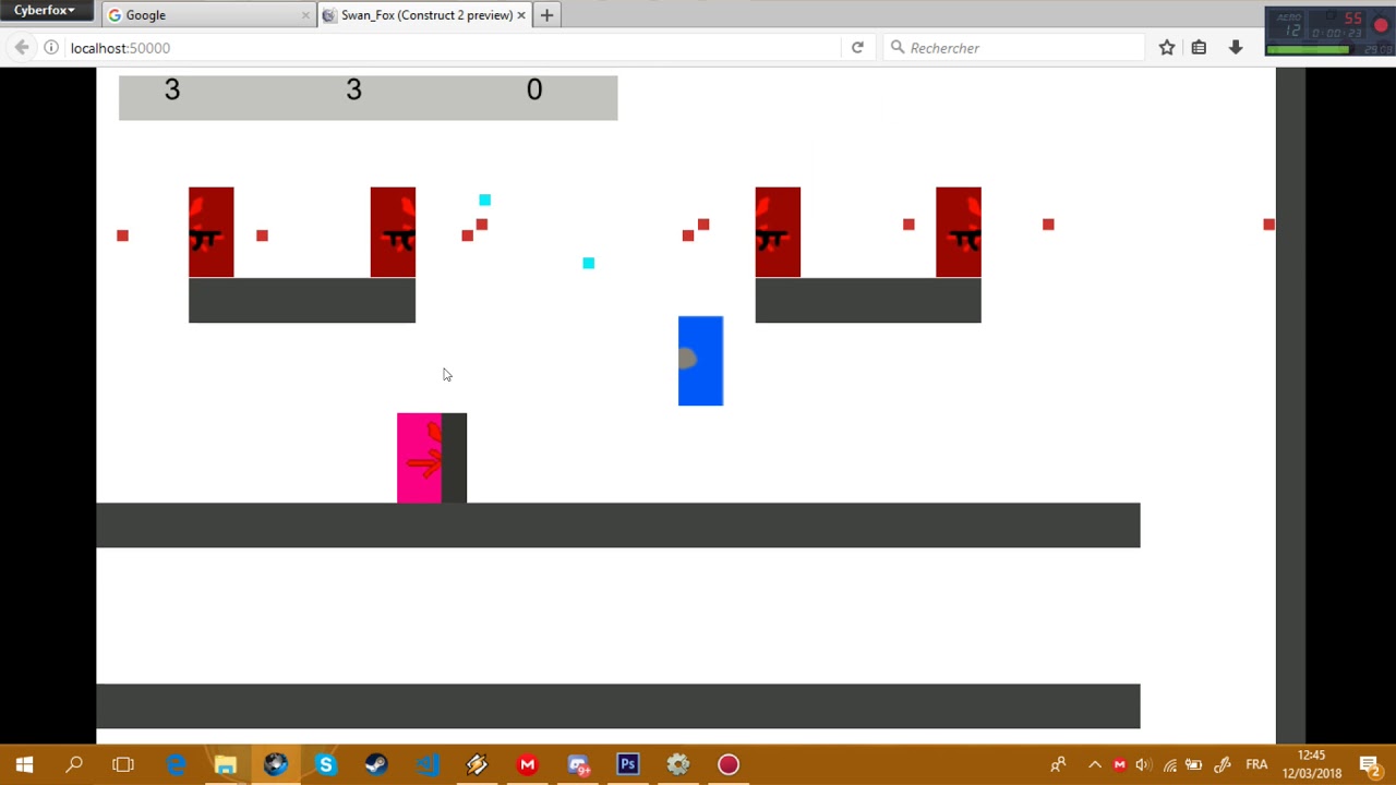Construct 2 : platform shooter preview - YouTube