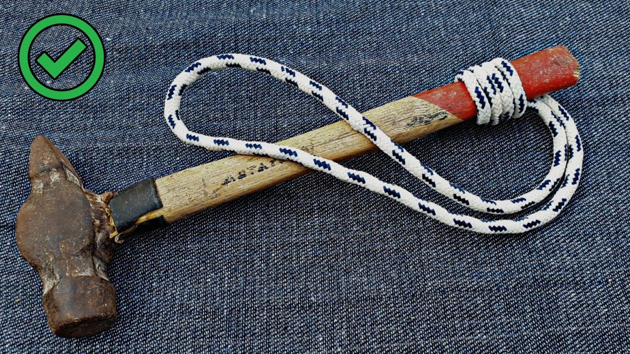 Make the hammer grip more comfortable with rope! - YouTube