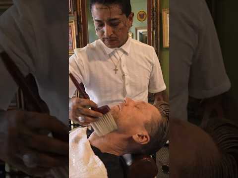 💈 Relaxing Sounds Of A Classic Mexican Barbershop | Hot Towel Shave