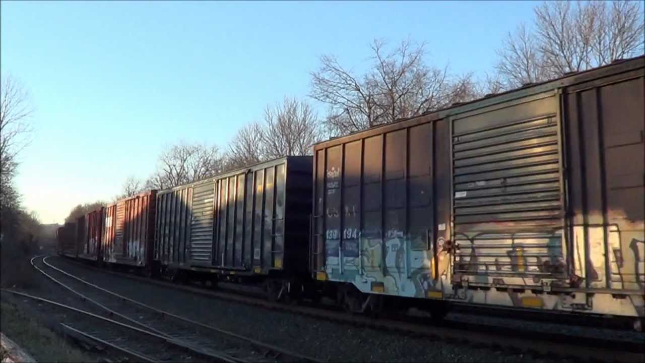 CSX SD70ACe #4842 Leads CSX Q410 Through The Lehigh Line in Piscataway ...