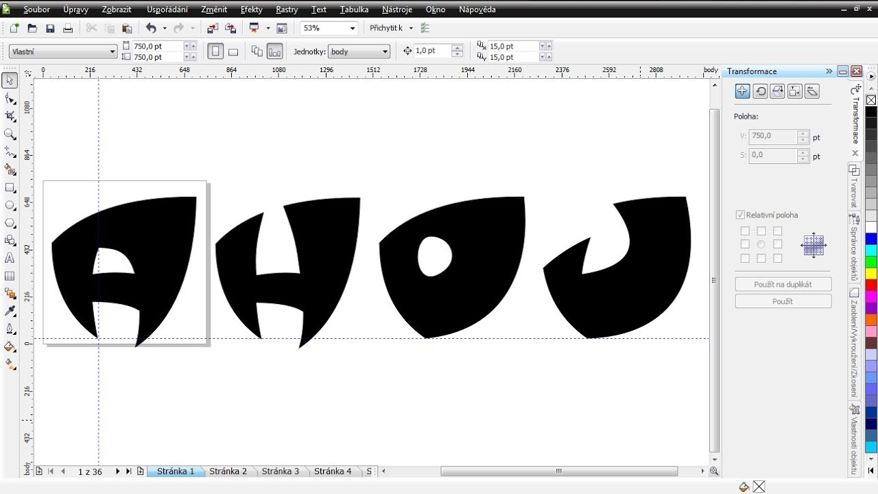 Jak v programu Corel Draw vytvořit vlastní font - YouTube