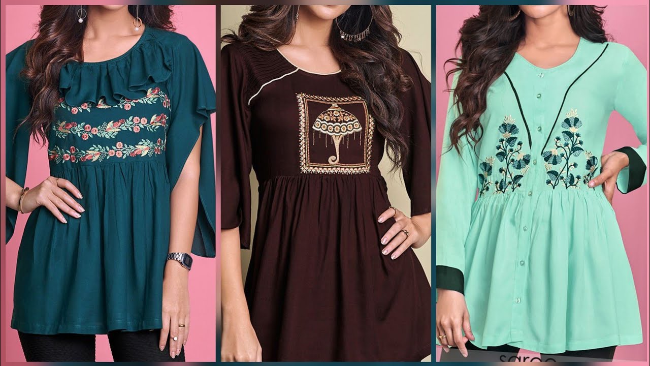 World's most running and selling floral print embroidered plated plain ...
