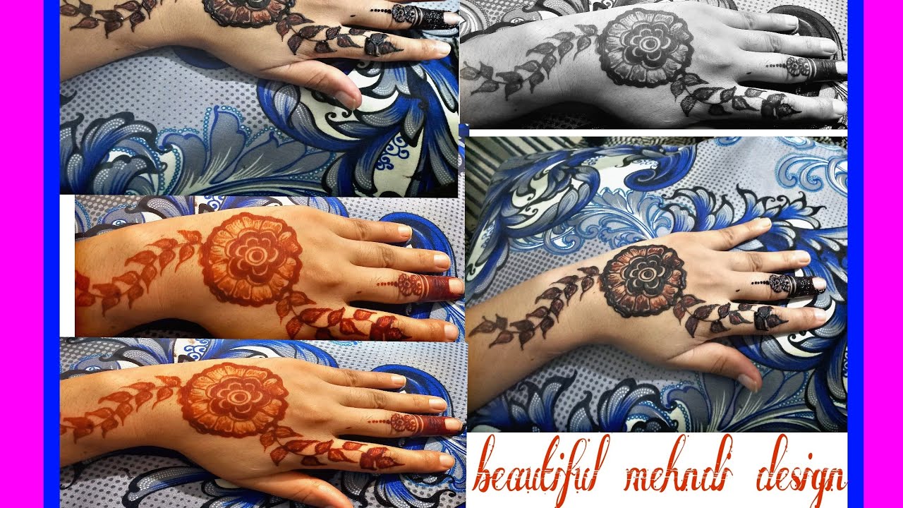 Back hand arabic mehandi design ll shaded back hand mehand design ll ...