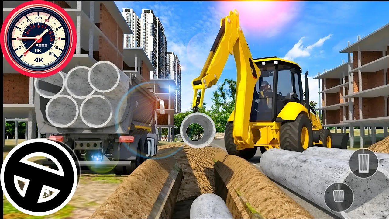 Construction Vehicles 3D - Real Excavator Simulator Tunnel Builder ...