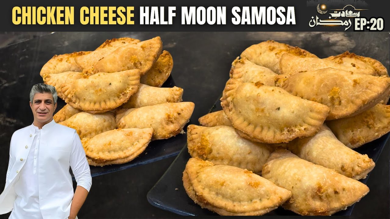 🌙 Chicken & Cheese Half Moon Samosa - Iftar Special! 🥟 | Saadat-E ...