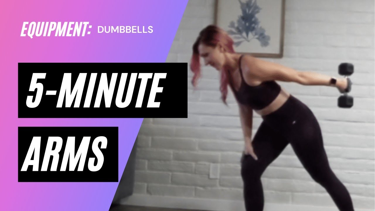 5-minute (ish) Arms Workout w/Weights - YouTube