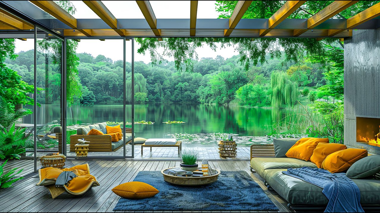 Relaxing with Morning Jazz Delight🎷Sweet Spring Tunes on the Coffee ...