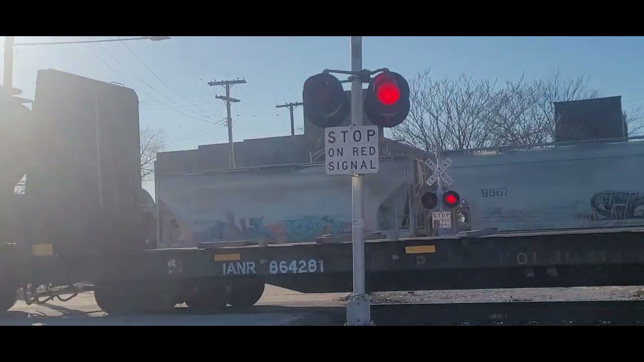 NS 9787 leads 331 on Harrison Avenue, Trenton, MI 3/07/2023 - YouTube