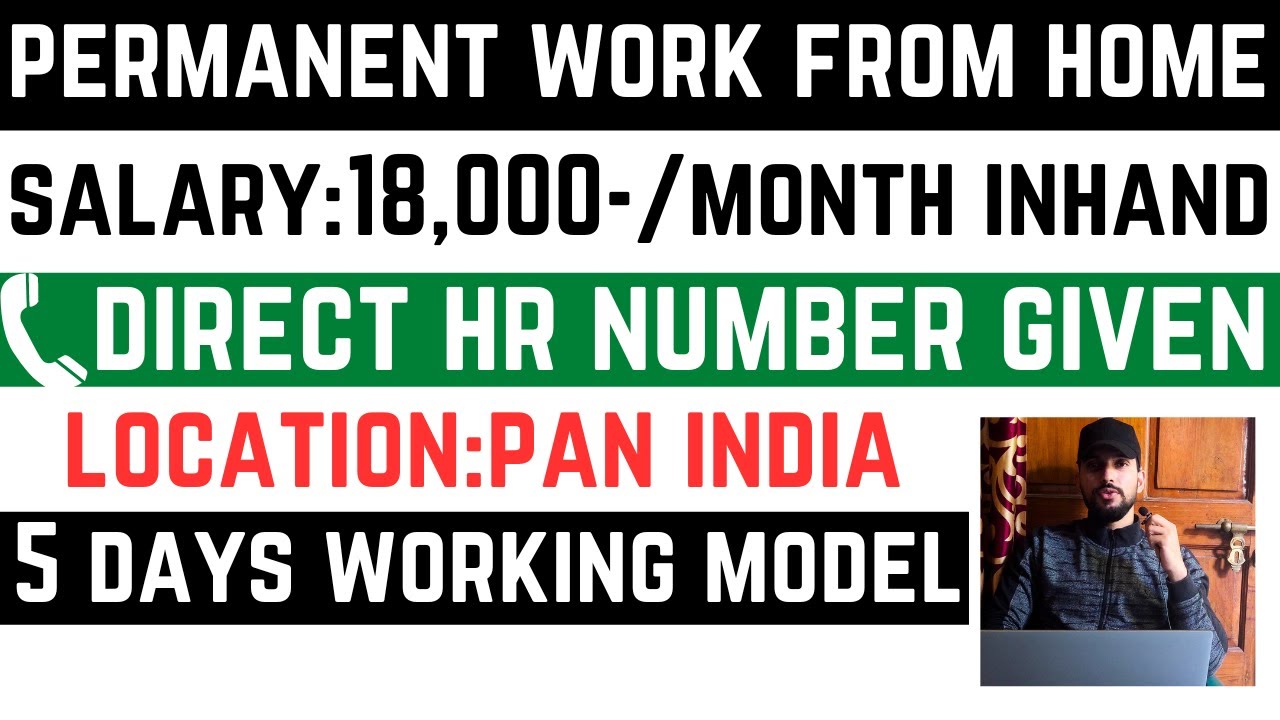 Online Work From Home Job | Permanent Work From Home Job | Latest Job ...