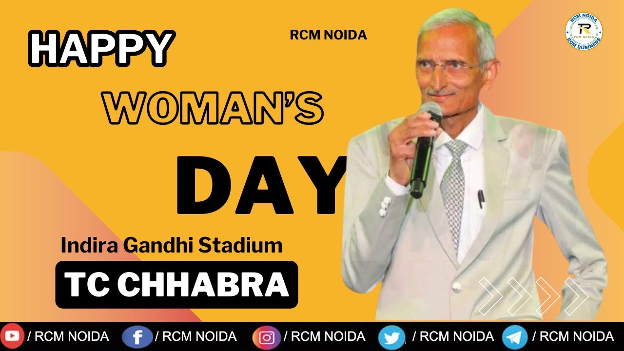 Woman's Day Special | T.C. Chhabra | RCM NOIDA - YouTube