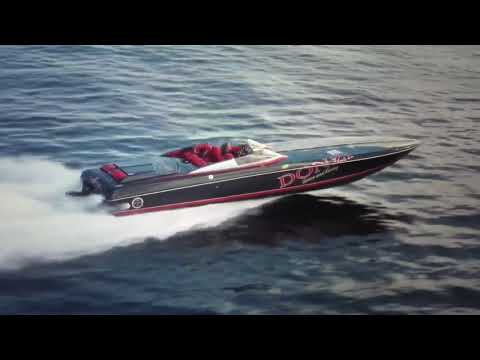 38’ Donzi ZRC with twin Mercury Racing 1075’s. 130mph! - YouTube