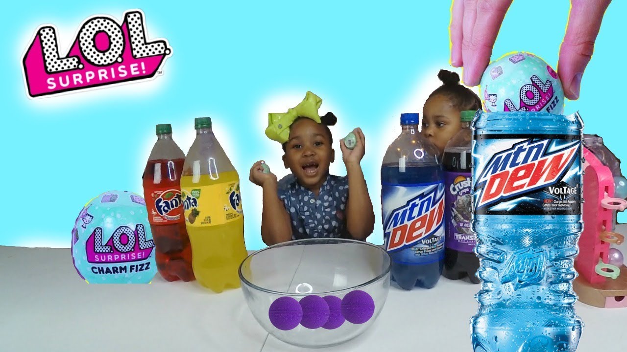 LOL SURPRISE FIZZ Bath Bombs IN SODA POP!!! Extra Fizzy NEW Surprise ...