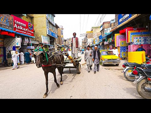 🇵🇰 Saddar Bazar Peshawar, Pakistan - 4K Walk Through Crowded Market ...
