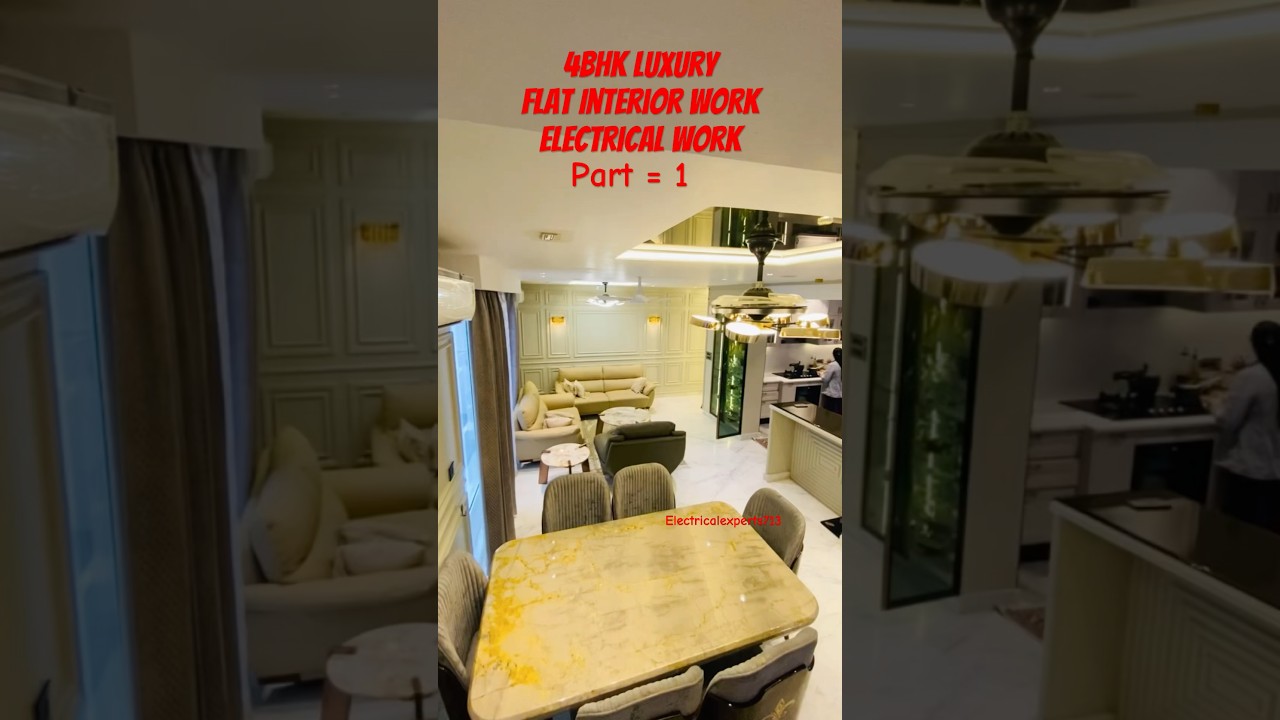 Electrical Work design 4 bhk luxury flat penthouse - YouTube