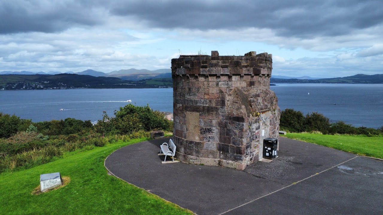 Tower Hill, Gourock, Scotland...Stunning Viewpoint..DJI Mini 2 se ...