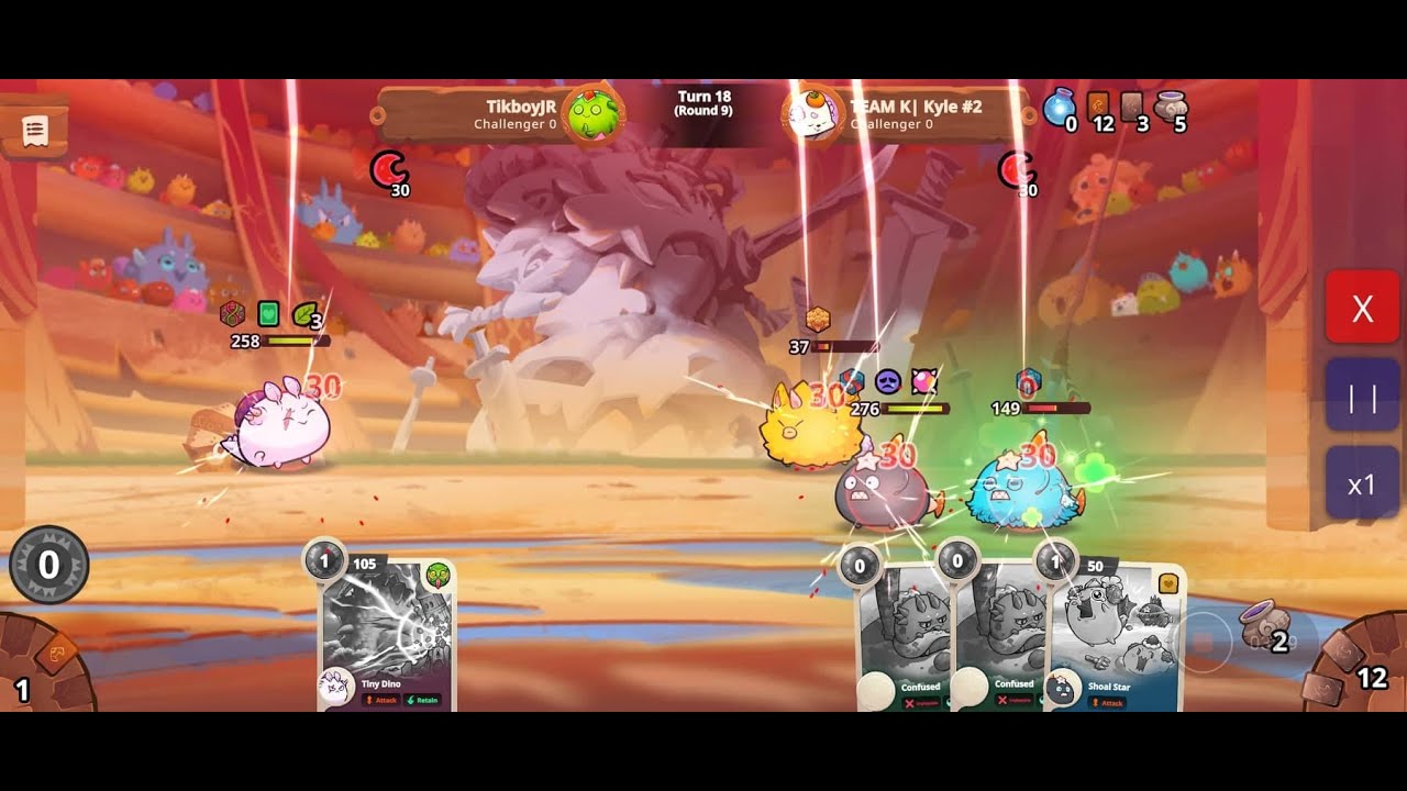 1 vs 3 | God reptile | Aqua | Axie Origin - YouTube