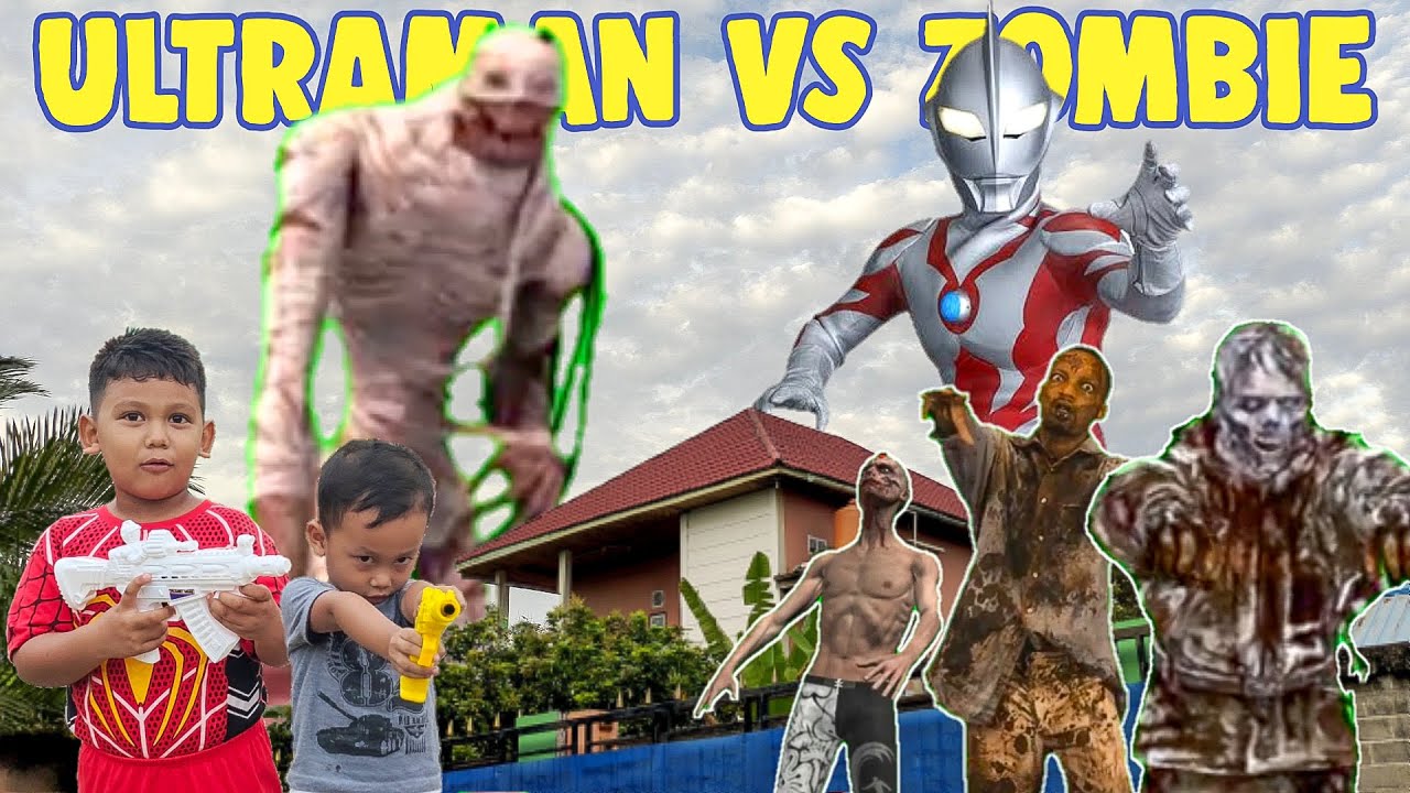 ULTRAMAN DISERANG ZOMBIE DI KAMPUNG RIZHAN | RICHZAN KIDS & TOYS - YouTube
