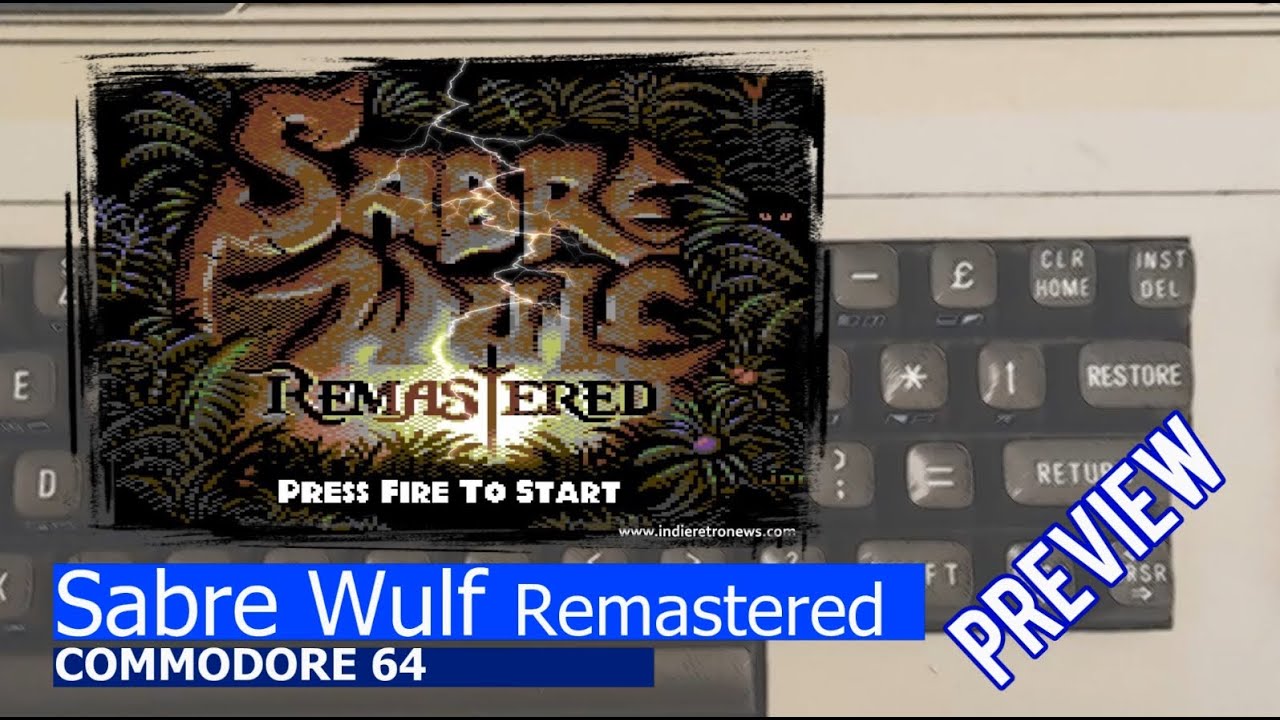 Commodore 64 -=Sabre Wulf Remastered=- preview - YouTube