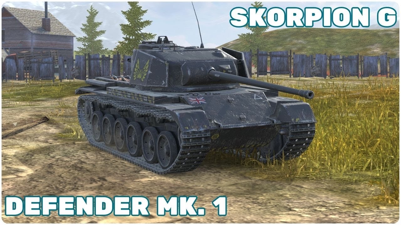 Defender Mk. 1 & Skorpion G WoT Blitz Best Replays - YouTube
