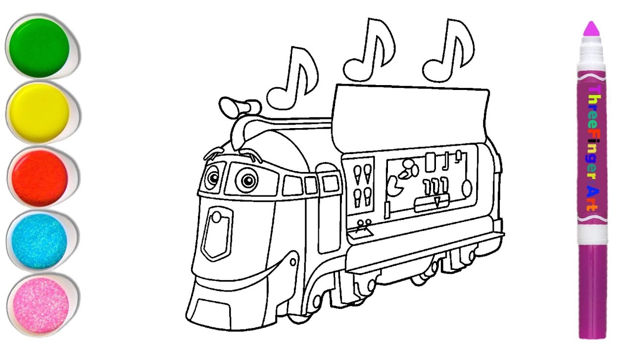 How to draw Ice cream train,Frostini,Chuggington |Easy To draw |Step by ...