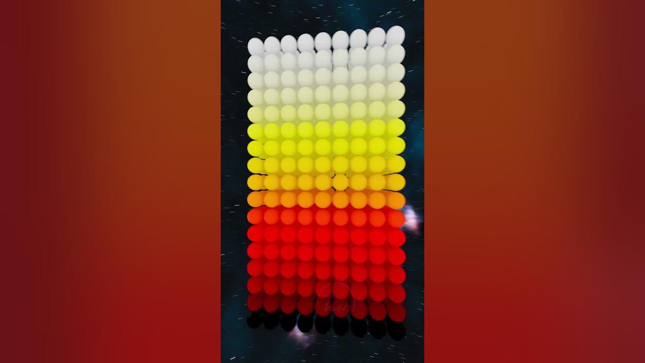 Color Clash in Space: Burning Gradient Colors Sphere Collision | Oddly Satisfying Loop - YouTube