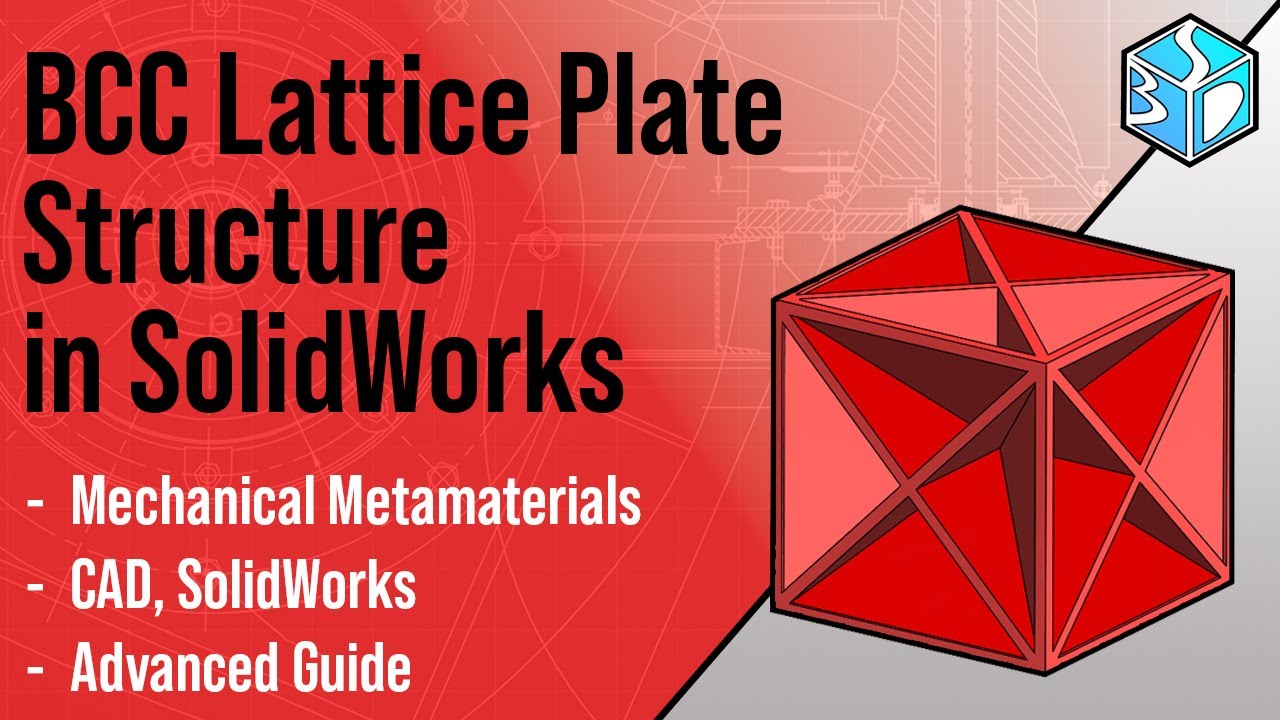 How to Model BCC Lattice Plate Structure in SolidWorks | High-Stiffness ...