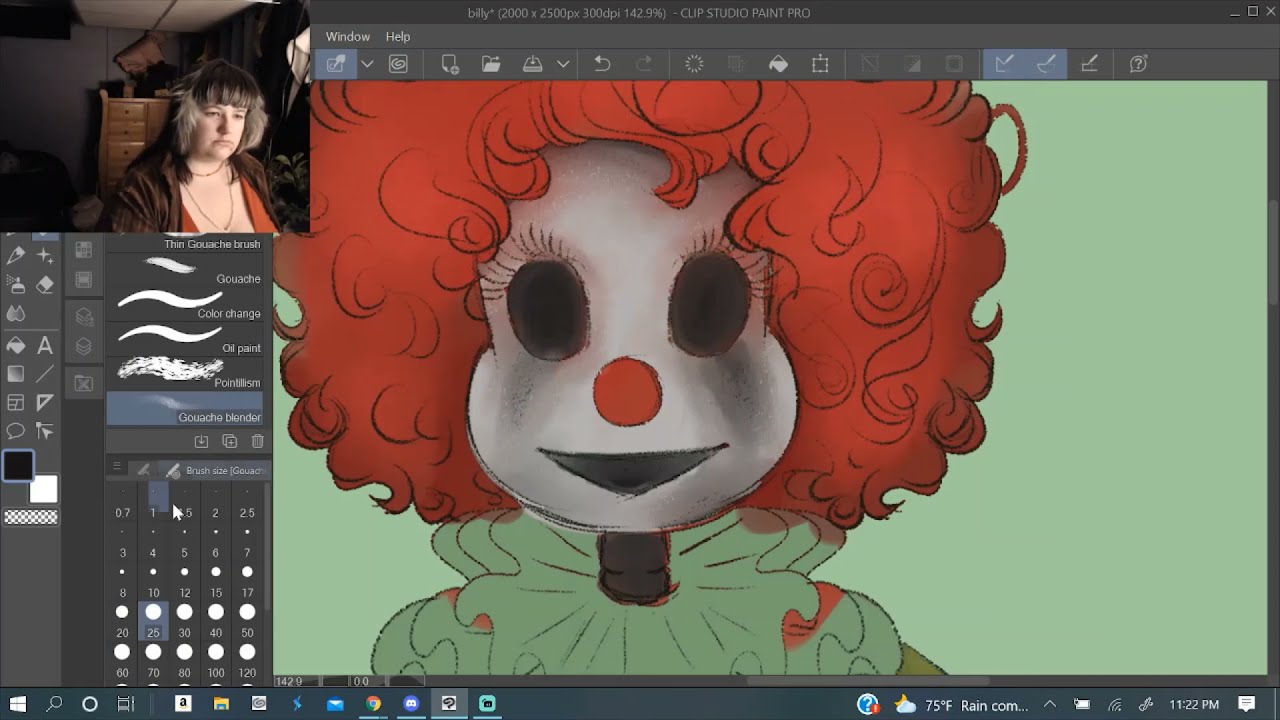 Billy the Clown Speedpaint(The Walten Files) - YouTube