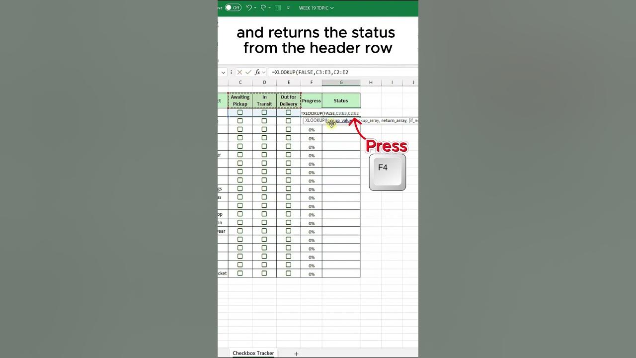 Checkbox Tracker: Unlock Effortless Delivery Tracking with Excel Checkboxes - YouTube