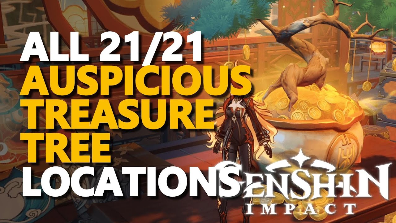 All Auspicious Treasure Tree 21 Locations Genshin Impact - YouTube