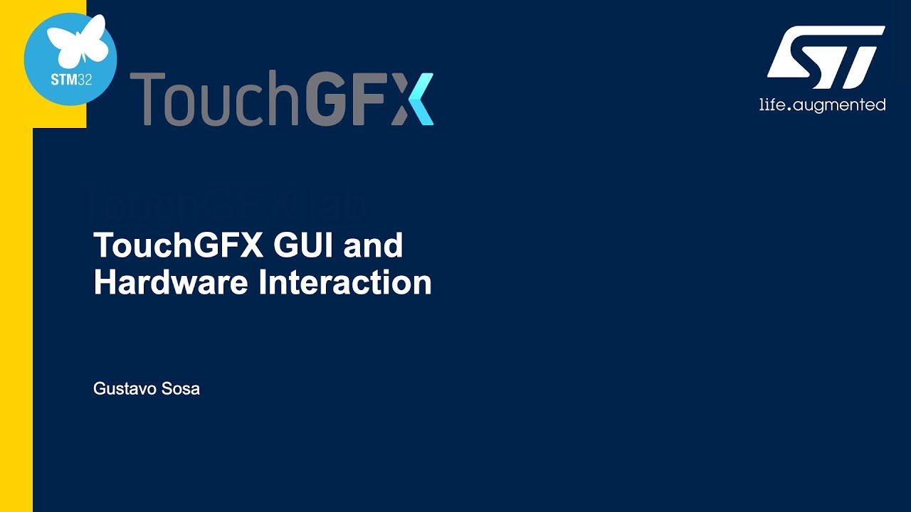 TouchGFX GUI and Hardware Interaction - YouTube