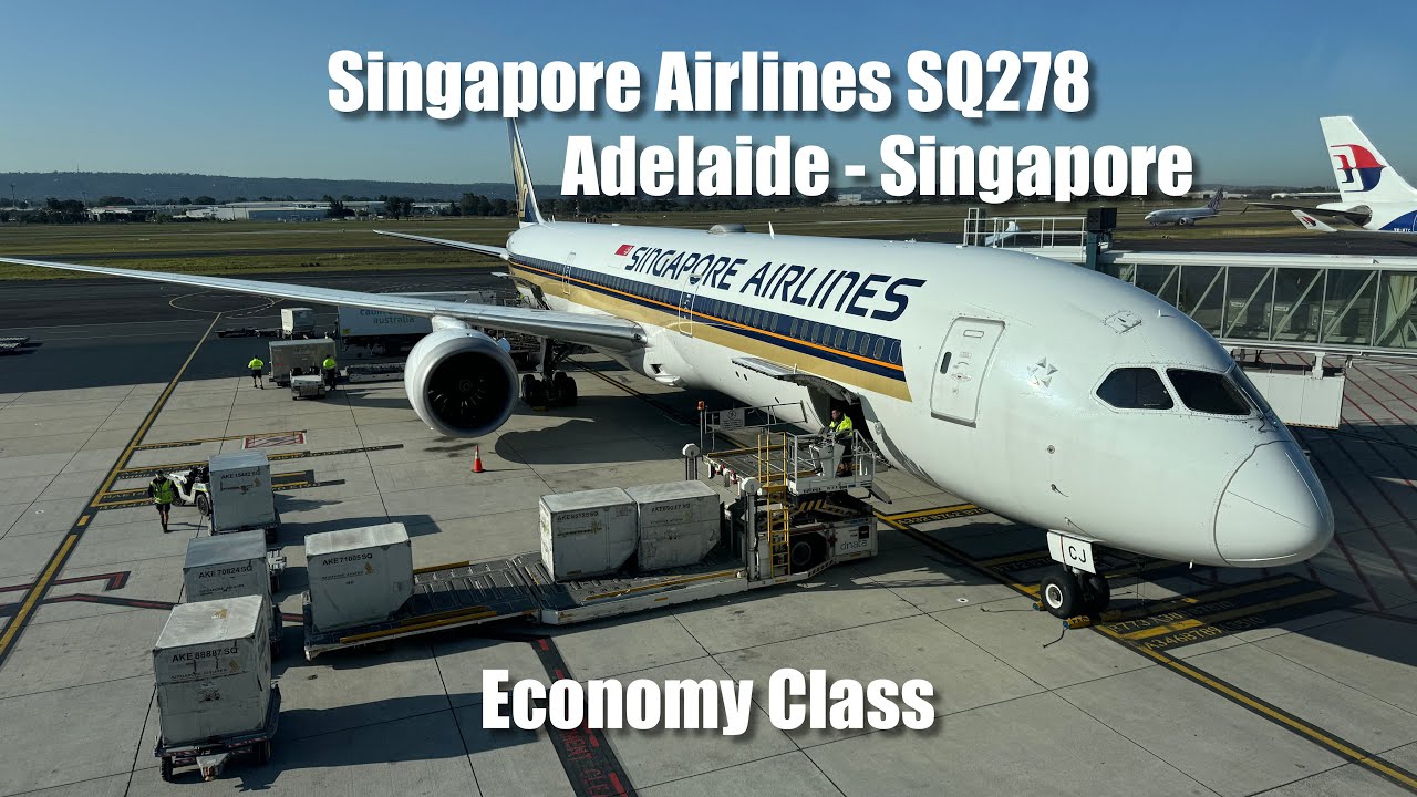 Singapore Airlines SQ278 (Economy) Adelaide to Singapore - YouTube