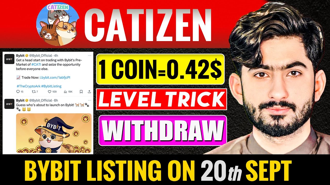Catizen Coin Listing & Withdrawal | Catizen Level kaise Badhaye | Cati ...