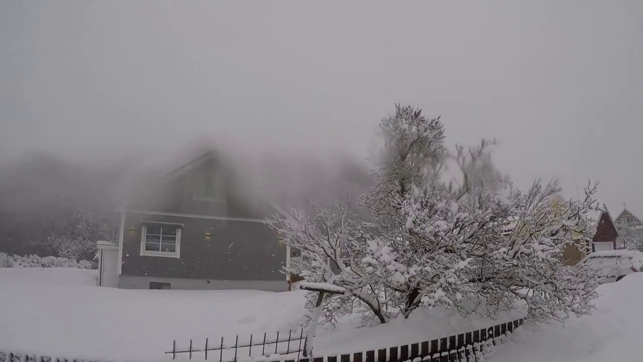 Walking home in a Swedish Blizzard :) - YouTube