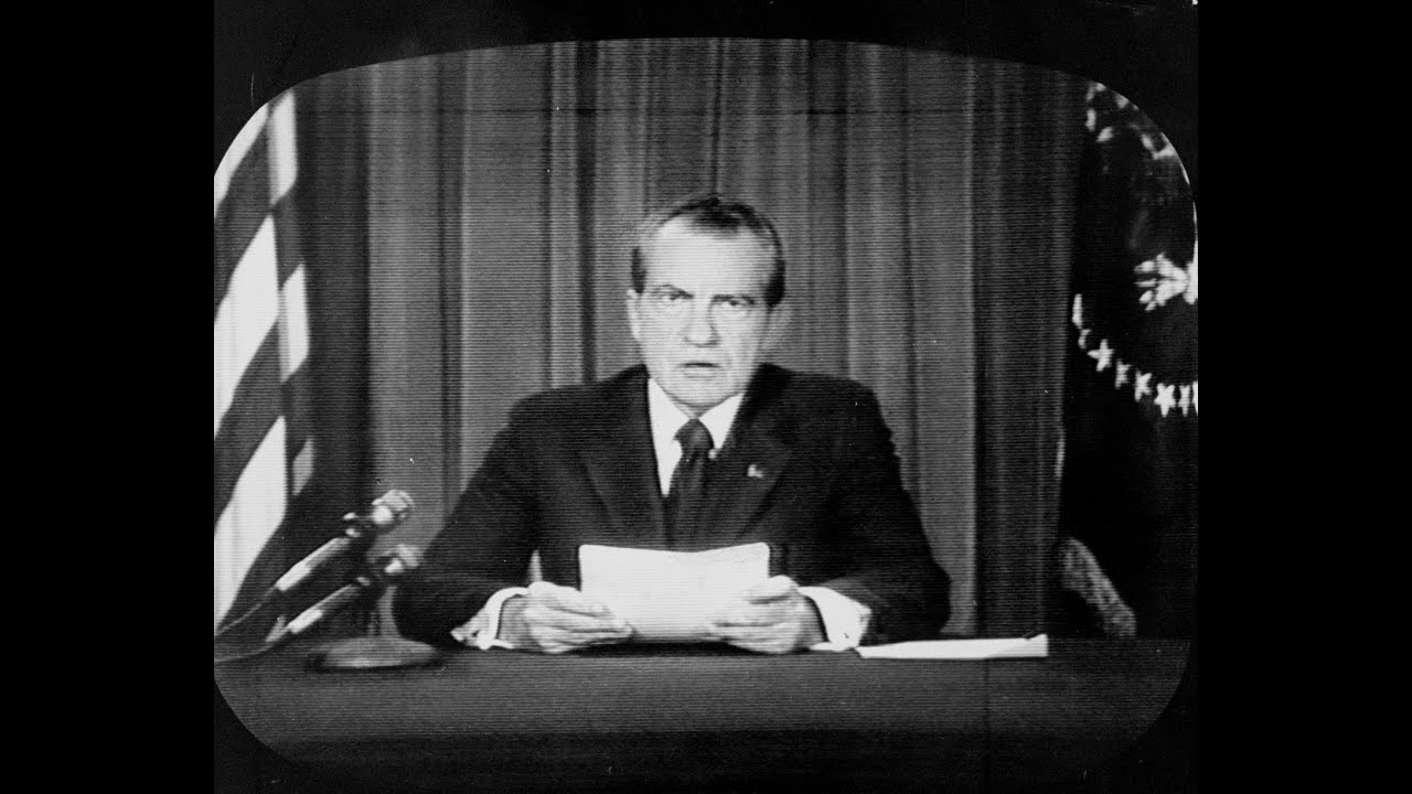 Richard Nixon resignation 1974 - YouTube