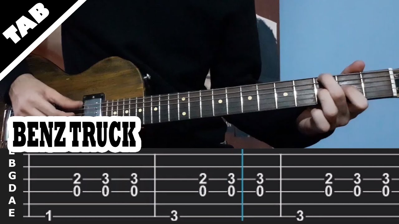 Benz Truck - Lil Peep | Guitar TAB | Lesson | Tutorial - YouTube