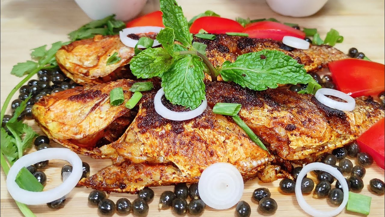 Hotel Style Crispy Masala Fish Fry | Golden Thread Bream Fish Fry ...