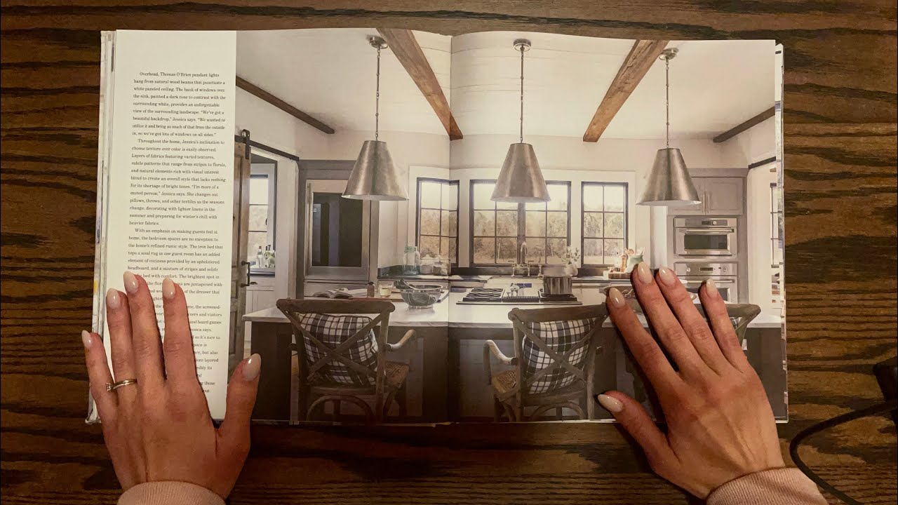 ASMR Coffee Table Book (🎧 whisper, page turning, tapping) - YouTube