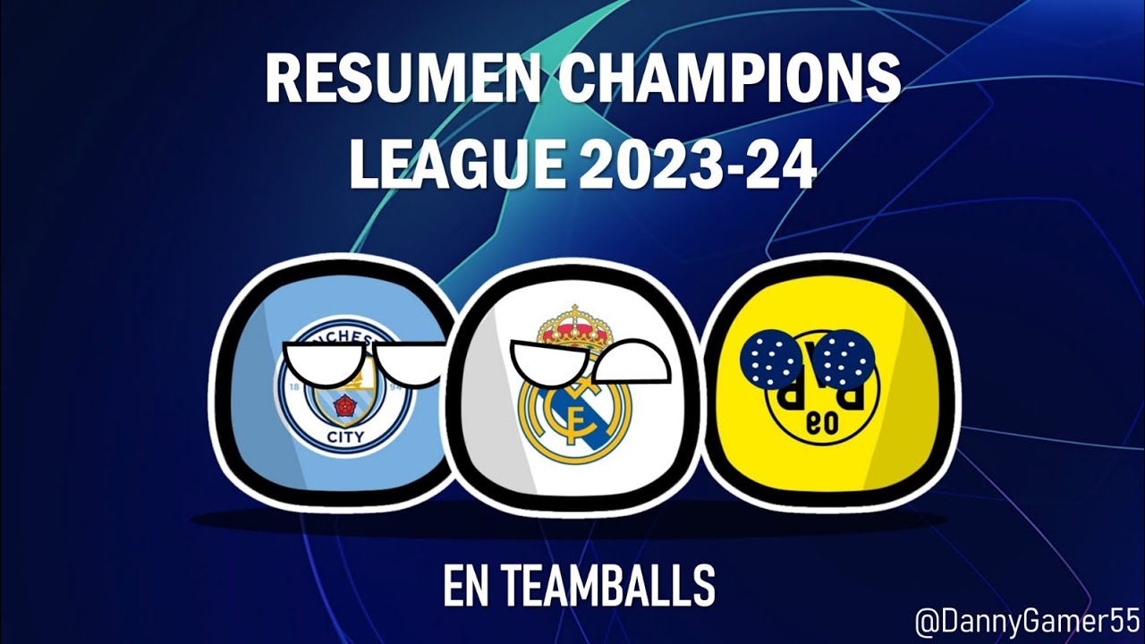 Resumen | UEFA Champions League 2023-24 🏆 | Countryballs - YouTube
