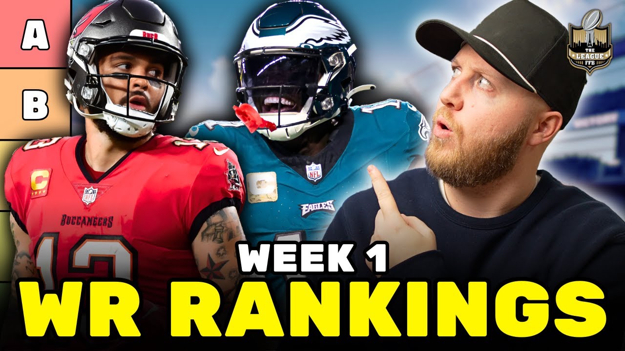 Week 1 Wide Receiver Rankings & Tiers | Fantasy Football 2025 - YouTube