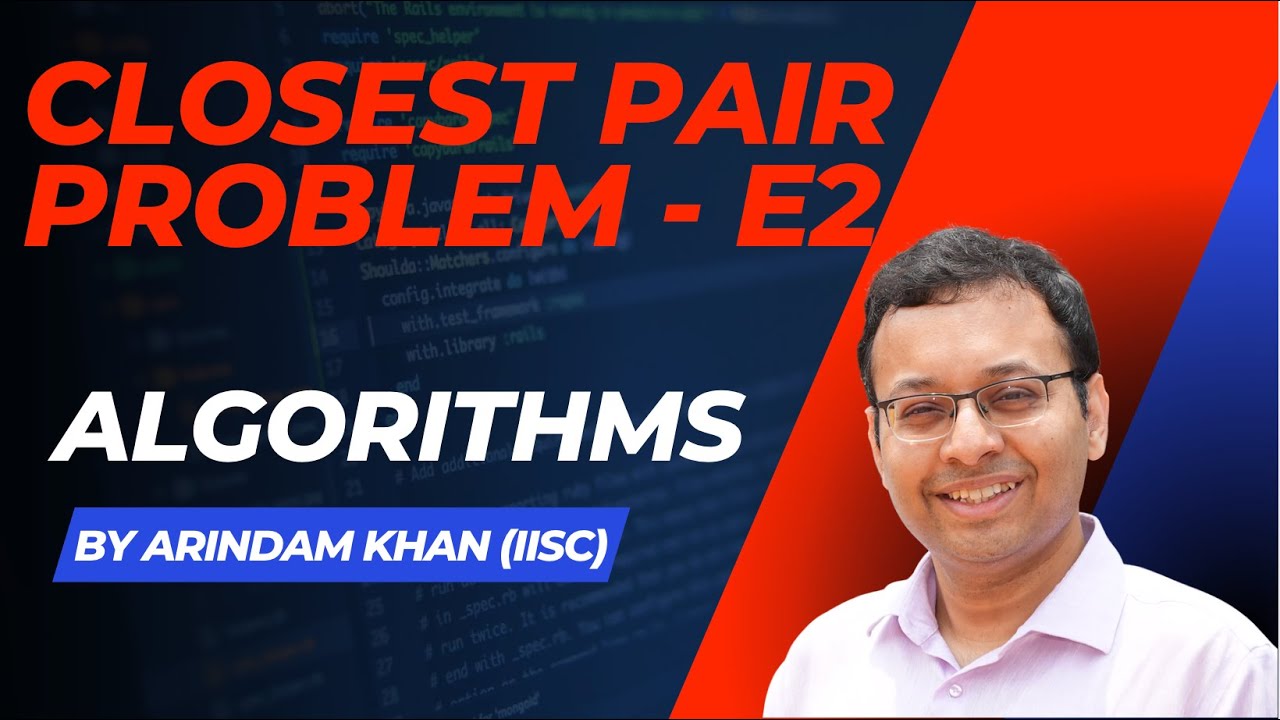 Algorithms: DAA (IISc): Lec 6B. Closest Pair Problem (Divide and Conquer) - YouTube