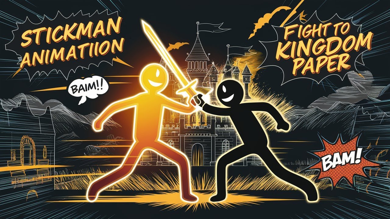 Stickman Animation: Fight to Kingdom - Fight on Paper (Best Animation ...