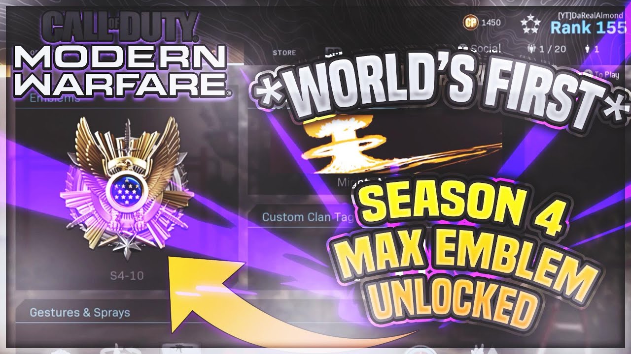 *CRAZY* SEASON 4 MASTERY EMBLEM UNLOCKED!?! (OFFICER PROGRESSION ...