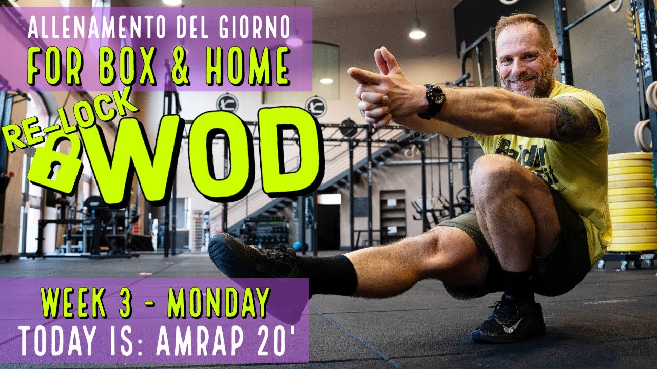 Re-Lock WOD | Crossfit® Workout | Allenamento per Home Gym | Week 3-1 ...